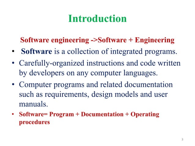Software Engineering Introduction | PPT