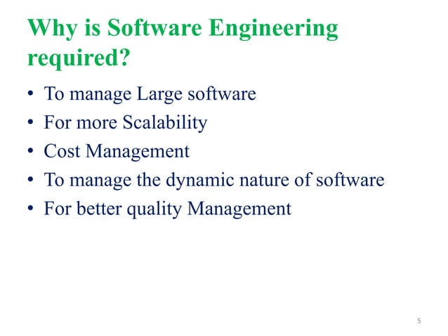 Software Engineering Introduction | PPT