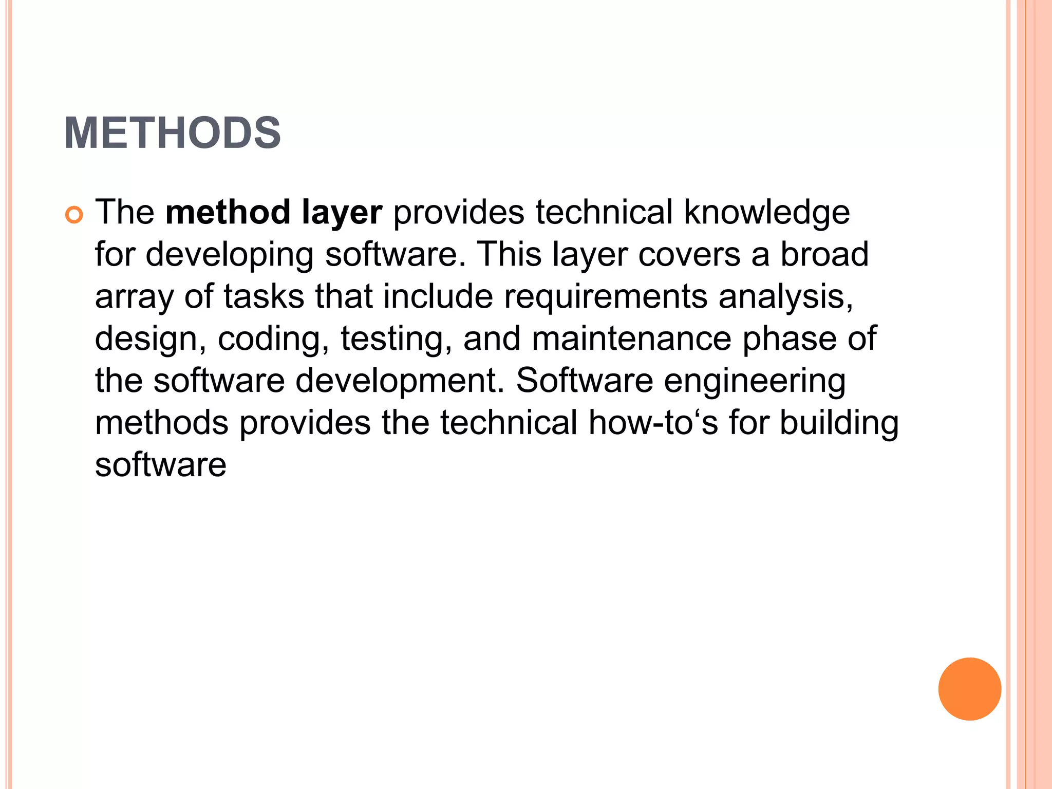 Software engineering layers | PPTX