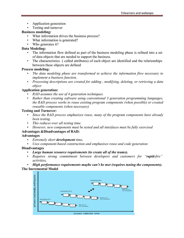 Software engineering lecture notes | PDF