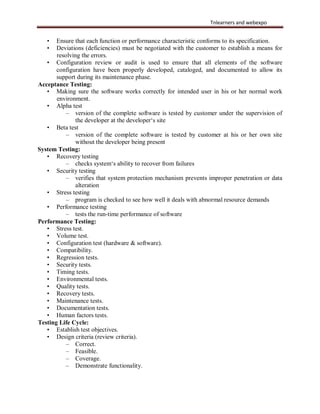 Software engineering lecture notes | PDF