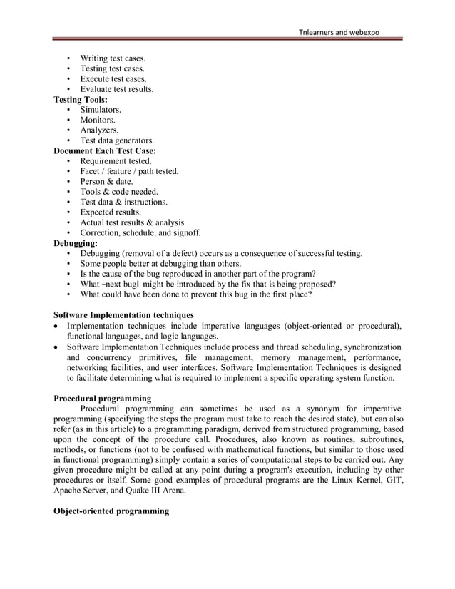 Software engineering lecture notes | PDF