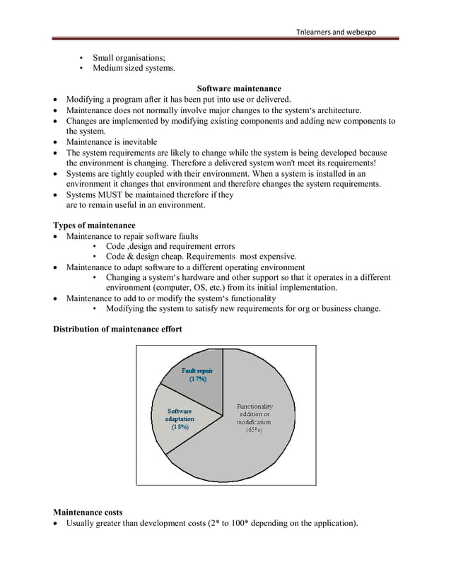 Software engineering lecture notes | PDF