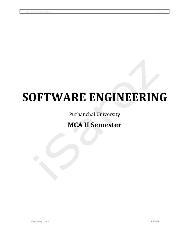 Software engineering mca | PDF | Operating Systems | Computer Software ...