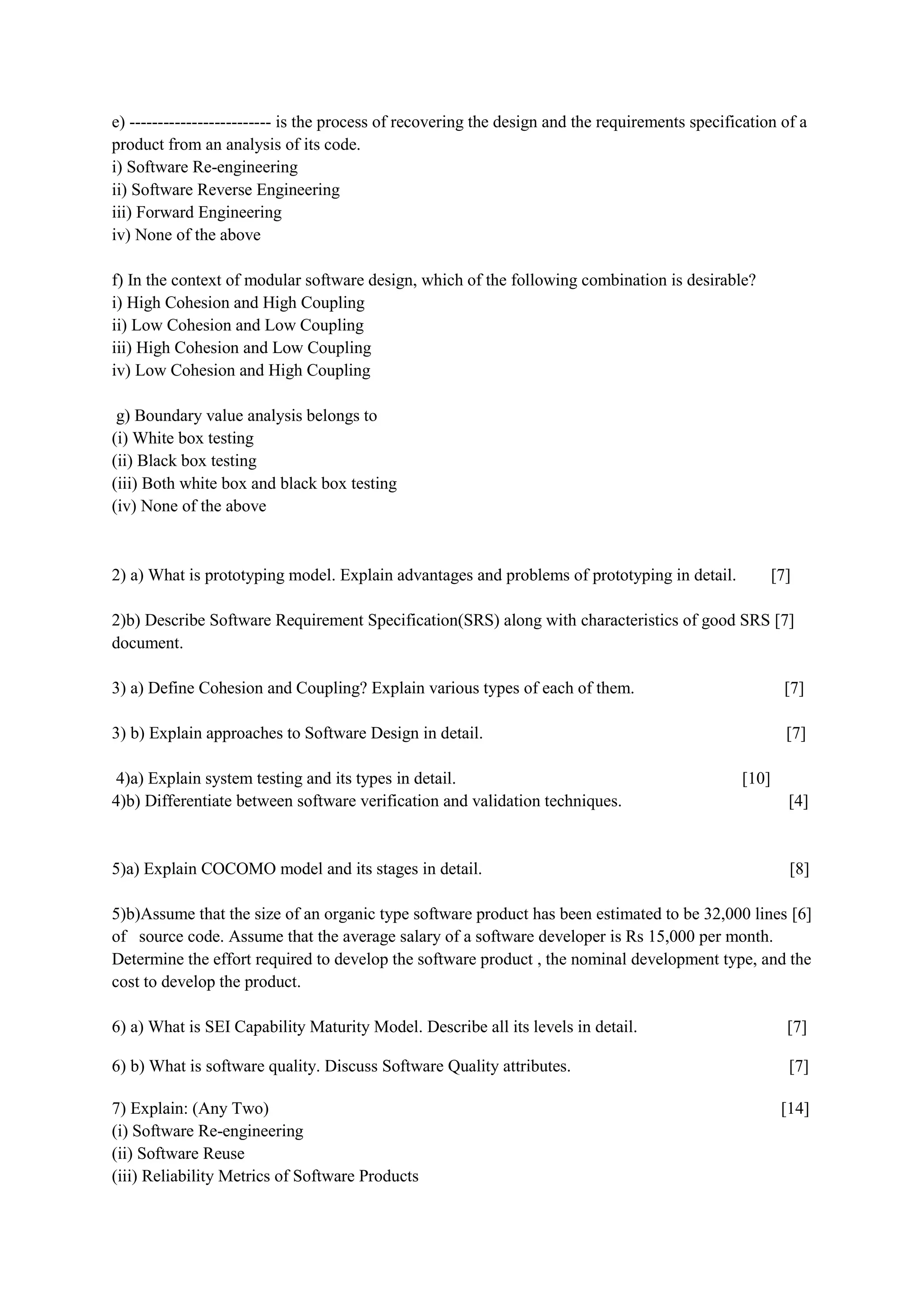 Software Engineering Model Question Paper 5th sem (1) (1).pdf