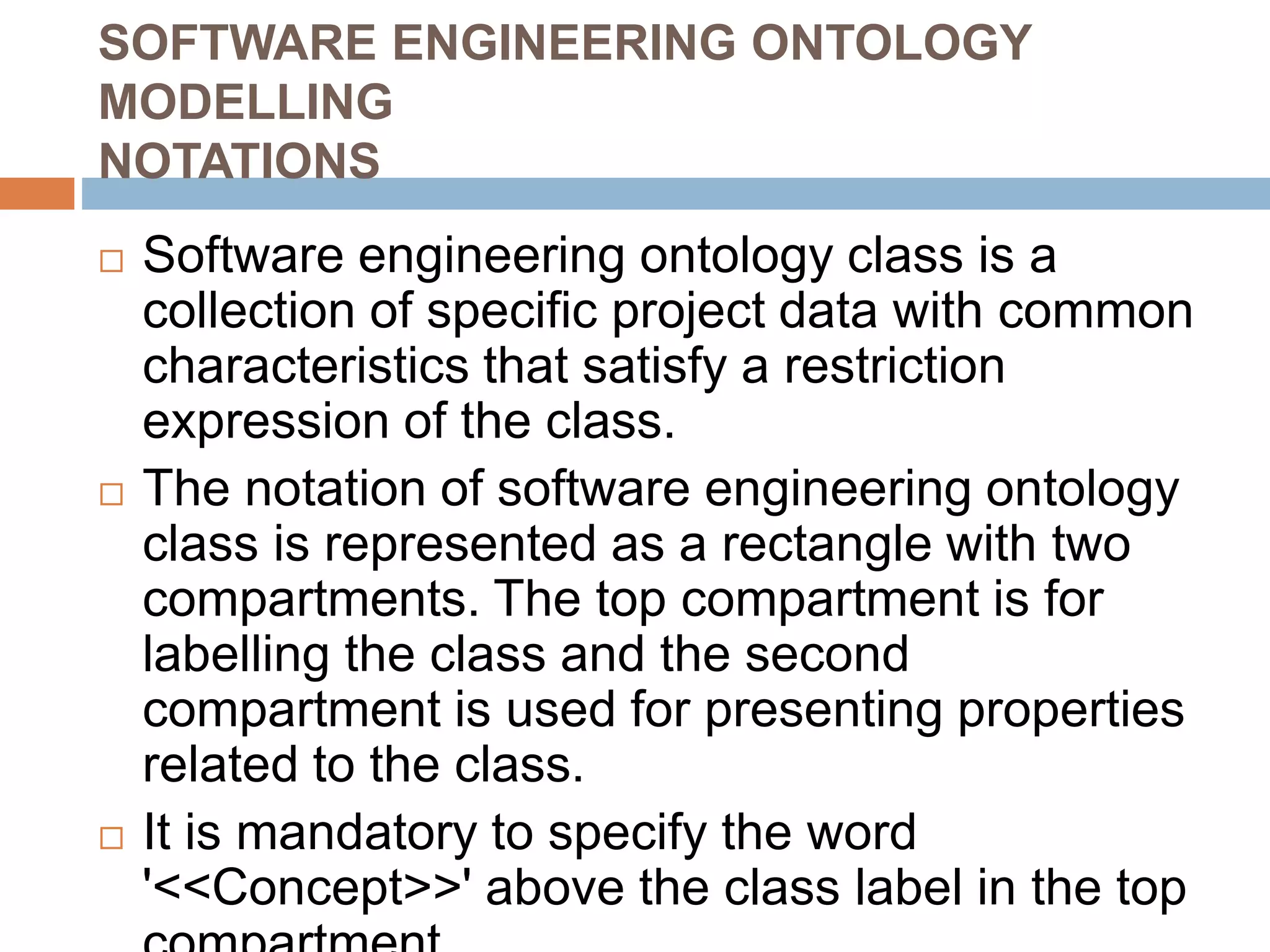 Software engineering ontology and software testing | PPTX