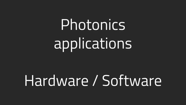 Software engineering photonics and color science | PPT