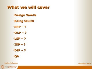 Object Oriented Software Design Principles | PPT