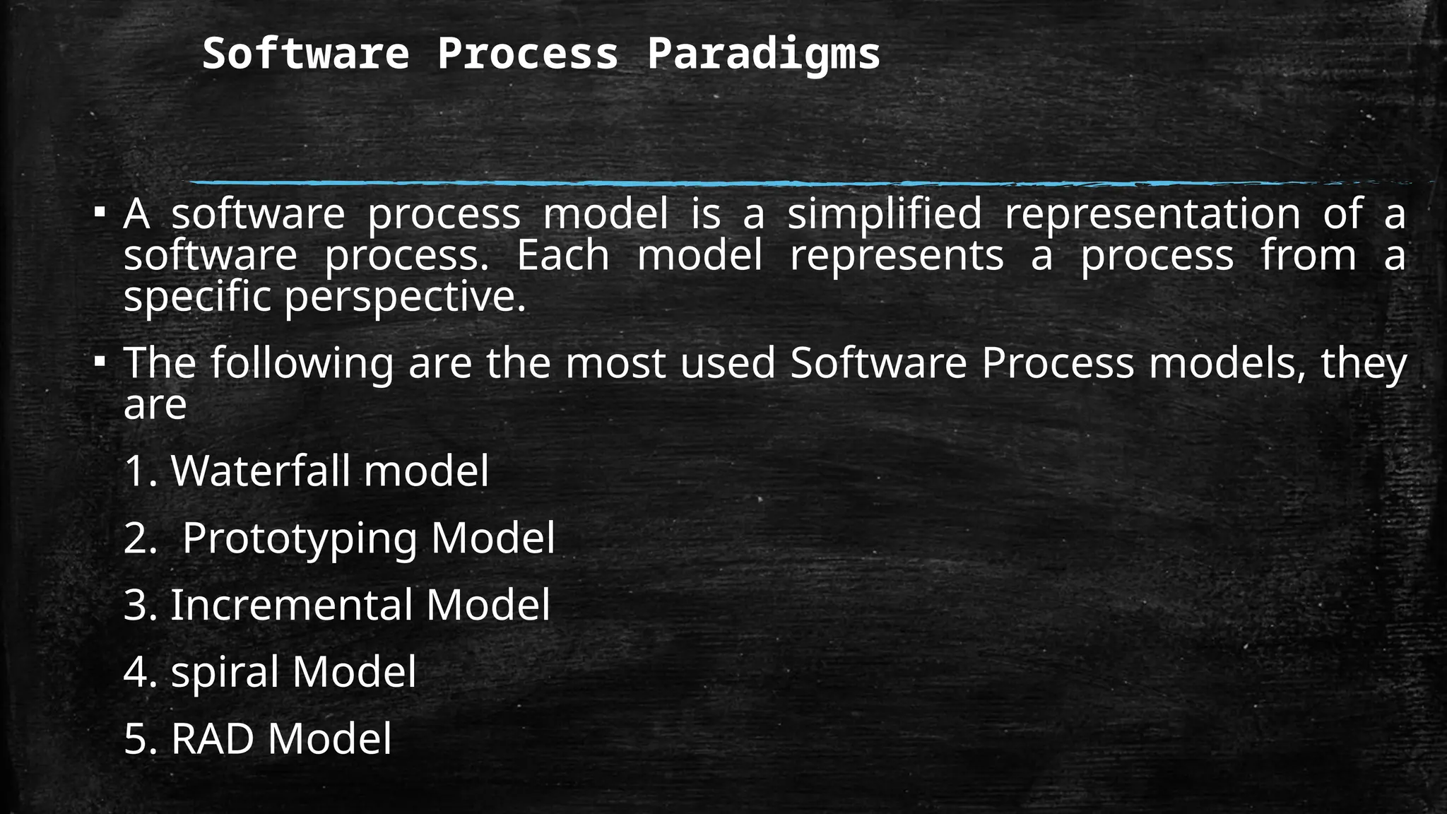 Software Engineering Process Models important | PPT