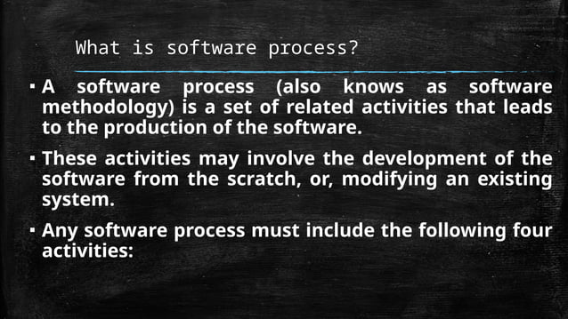 Software Engineering Process Models important | PPT