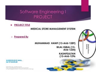Medical Store Management System Software Engineering 1 | PPTX