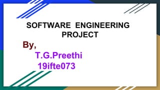 Software engineering project(Bikes and scooters rental system) | PPTX