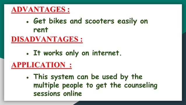 Software engineering project(Bikes and scooters rental system) | PPTX ...