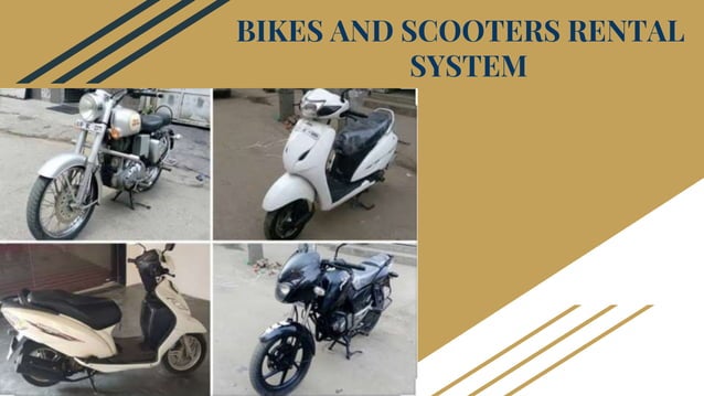 Software engineering project(Bikes and scooters rental system) | PPTX ...
