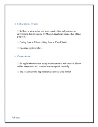 Software engineering project(srs)!! | DOCX