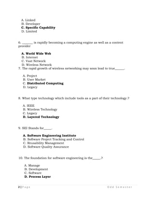 Software Engineering Question Bank.docx