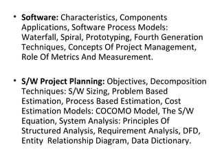 Software engineering syllabus | PPT