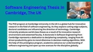 Software Engineering Thesis Topics In Cambridge AI-Driven Software ...