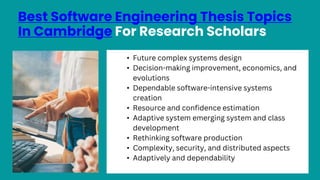 Software Engineering Thesis Topics In Cambridge AI-Driven Software Productivity.pptx