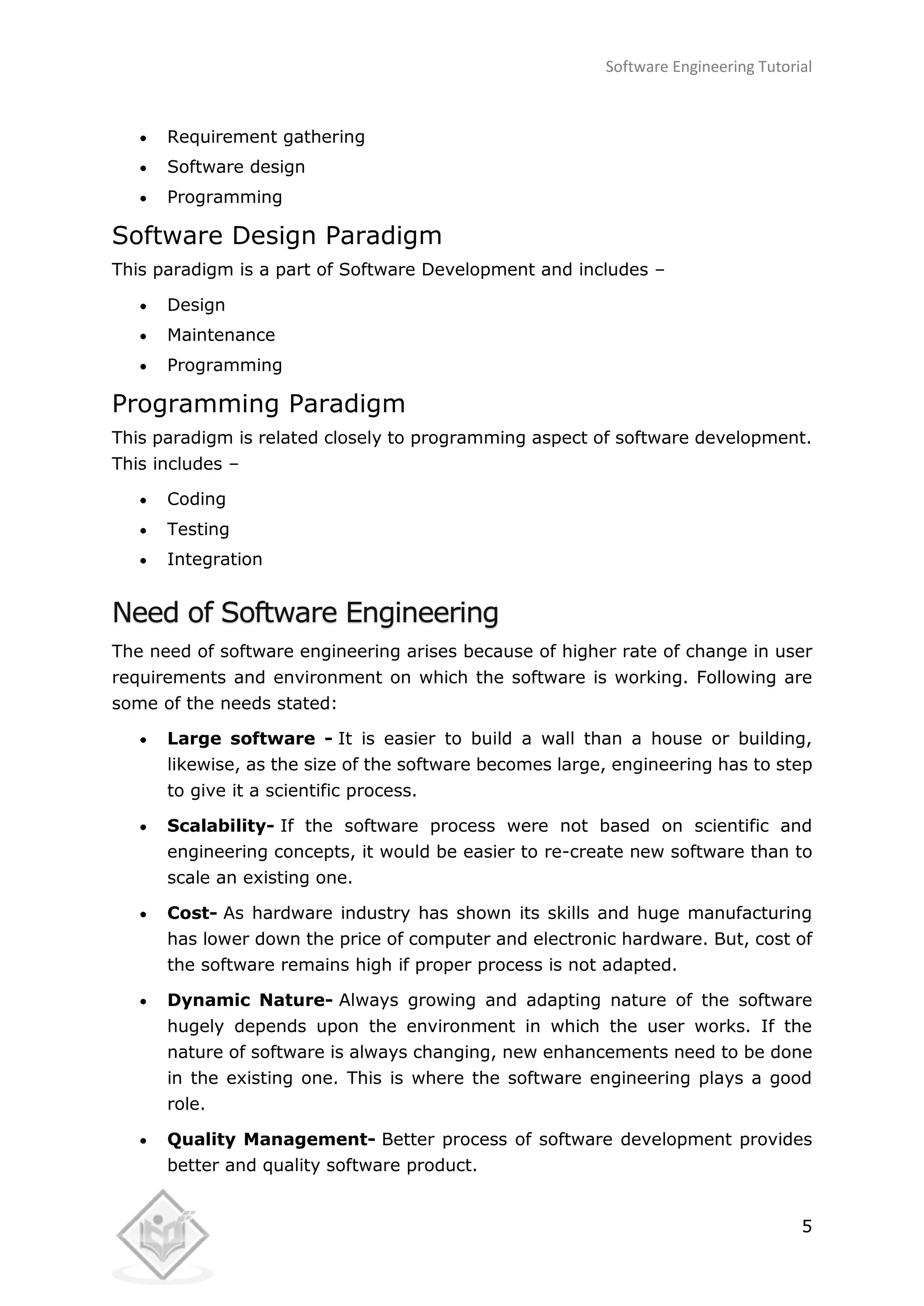 Software Engineering Overview | PDF