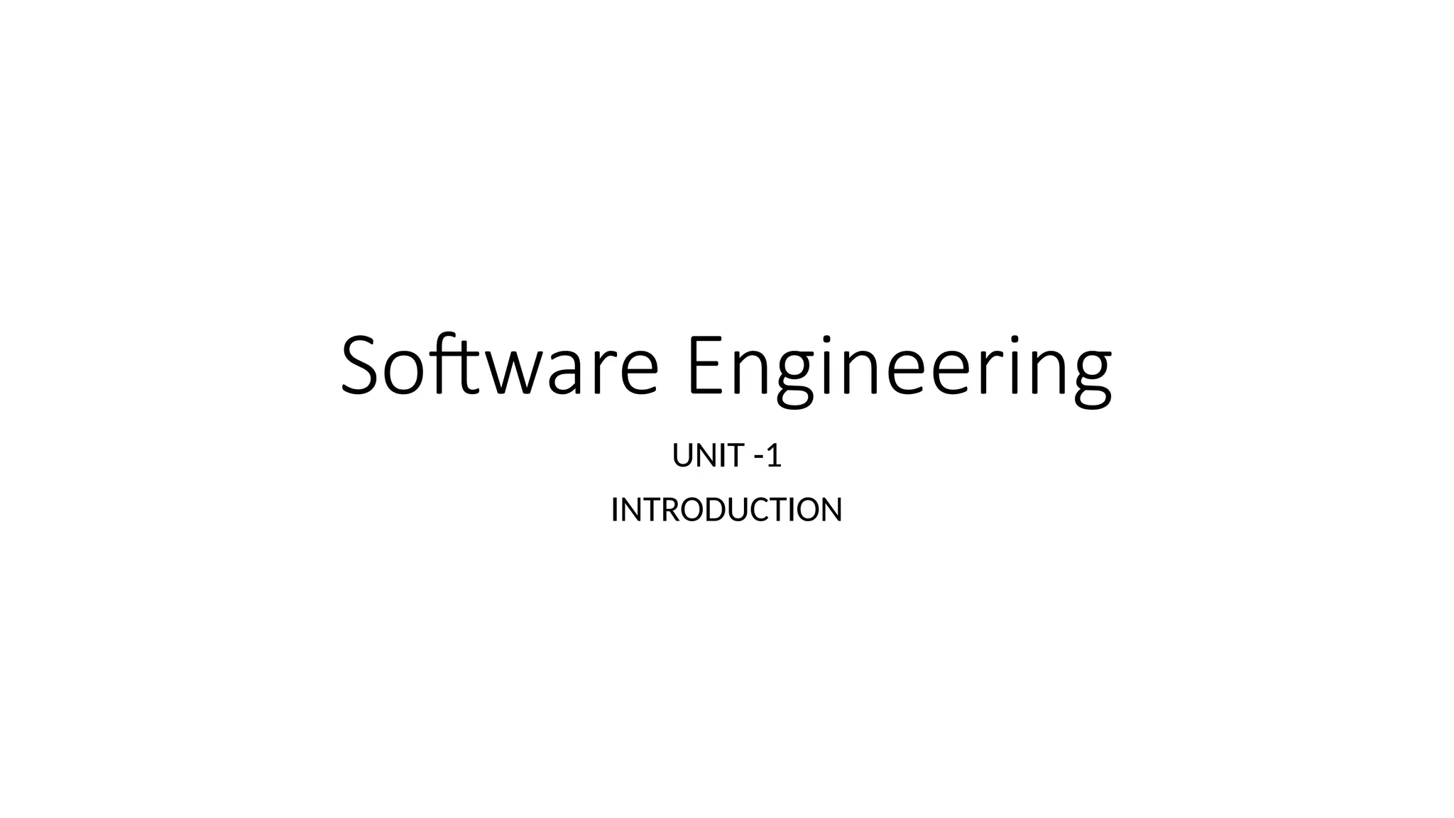 Software Engineering related topics are included | PPTX