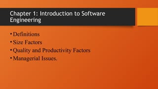 Software Engineering for BCA second year | PPTX
