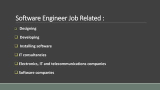Software engineer job responsibilities | PPTX
