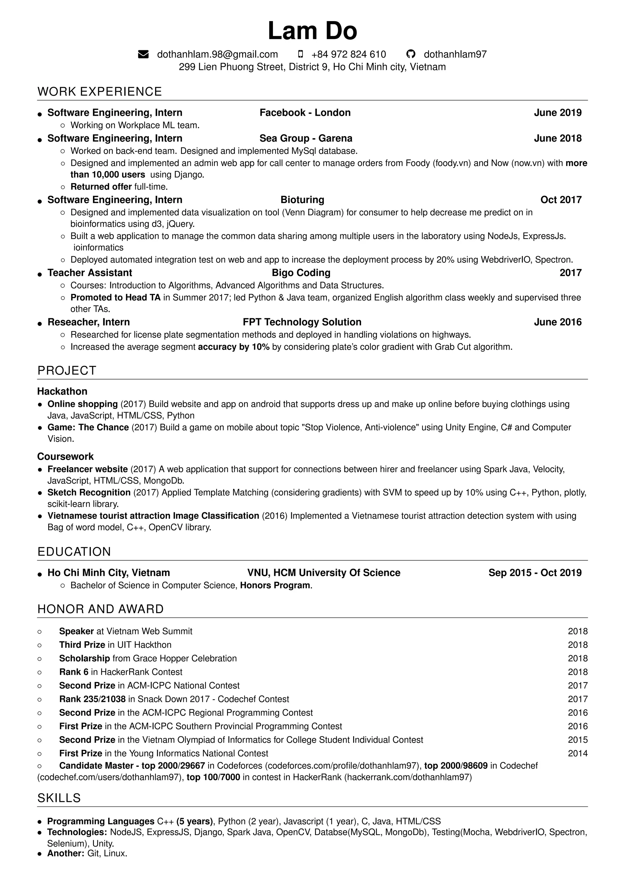 Software Engineer Simple Resume.pdf | Web Development | Internet