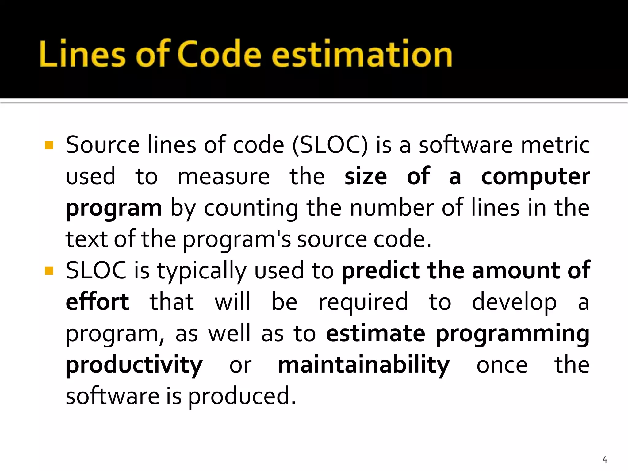 Software Estimation Techniques Ppt