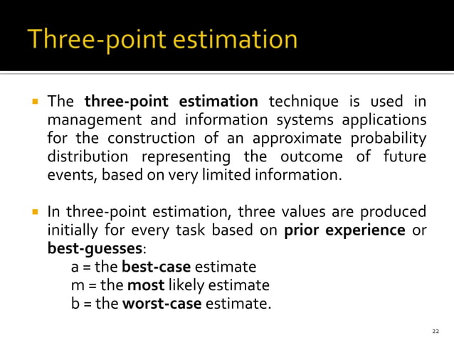 Software estimation techniques | PPTX