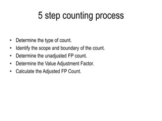 Software estimation using fp analysis | PDF