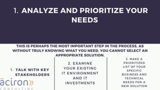 Software Evaluation and Selection Processing | PDF