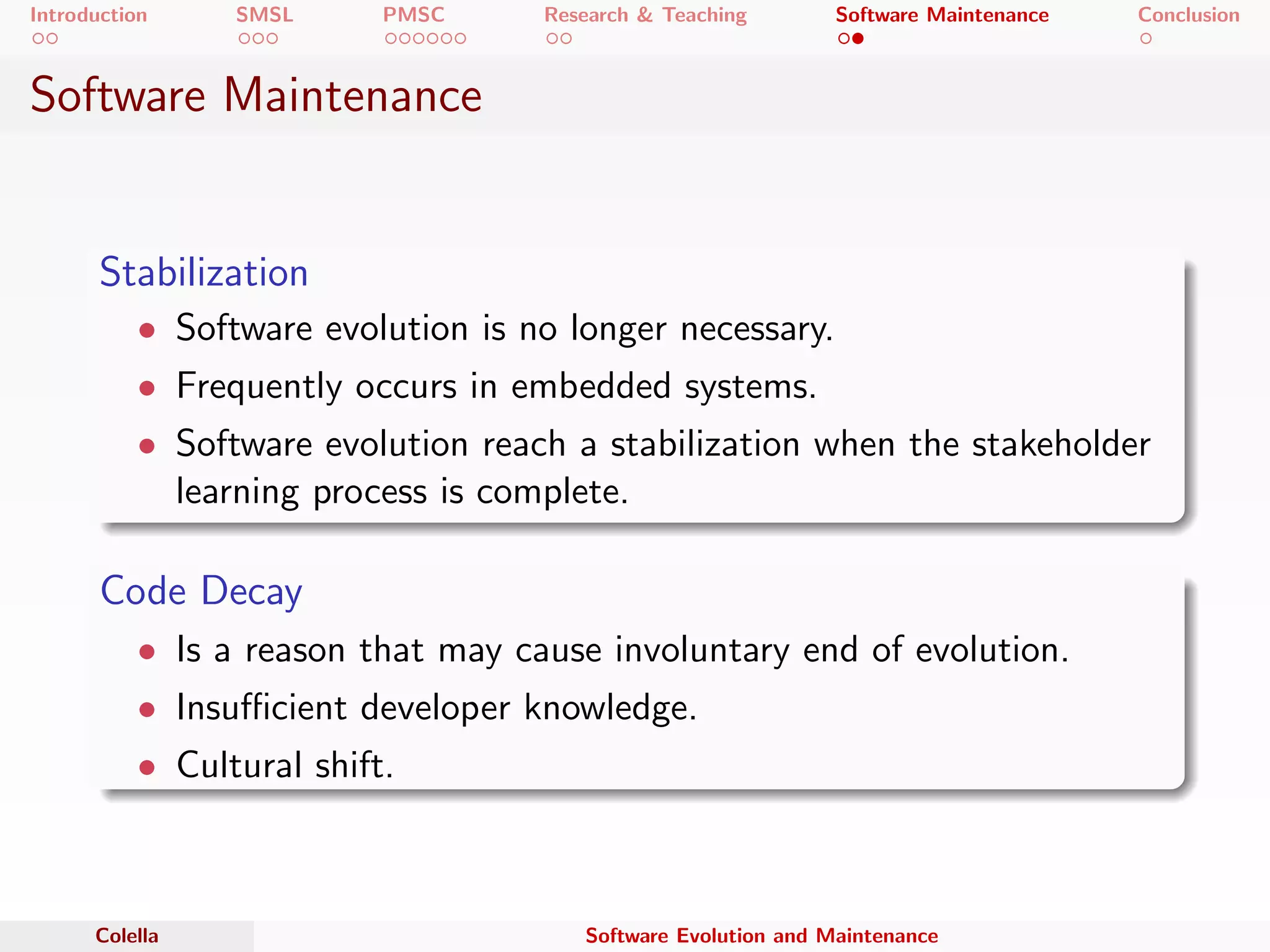 Software evolution and maintenance | PDF