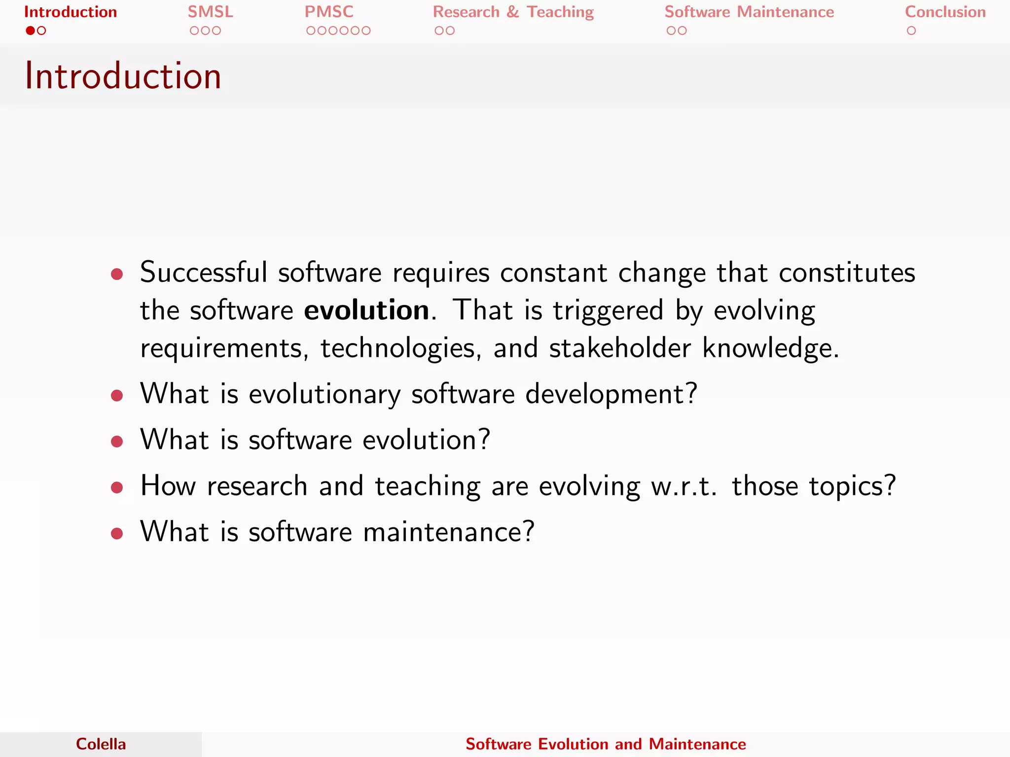 Software evolution and maintenance | PDF
