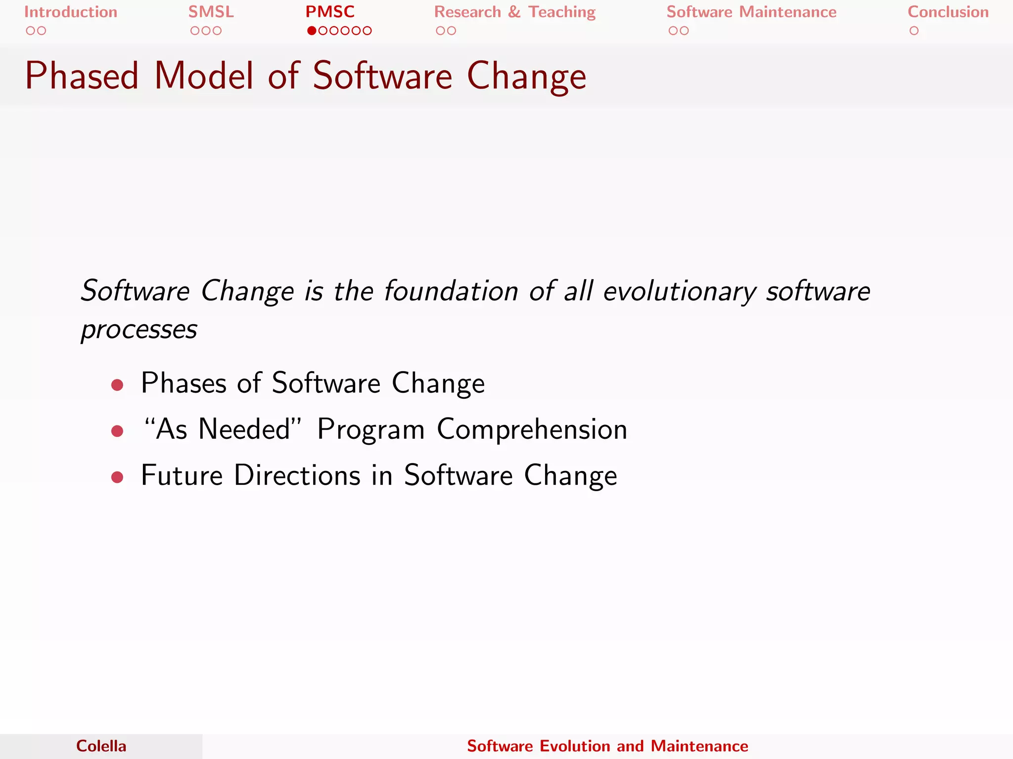 Software evolution and maintenance | PDF