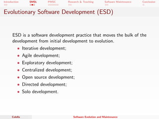 Software evolution and maintenance | PDF