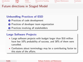 Software evolution and maintenance | PDF