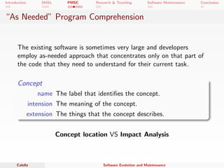 Software evolution and maintenance | PDF