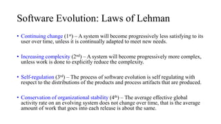 Software evolution and maintenance basic concepts and preliminaries | PPT