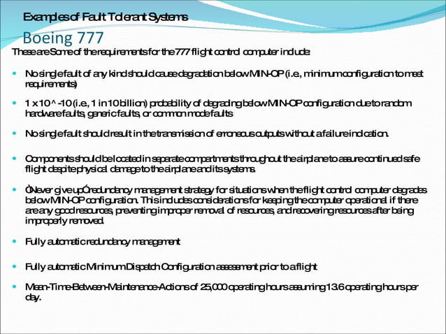 Software Fault Tolerance | PPT | Operating Systems | Computer Software and Applications