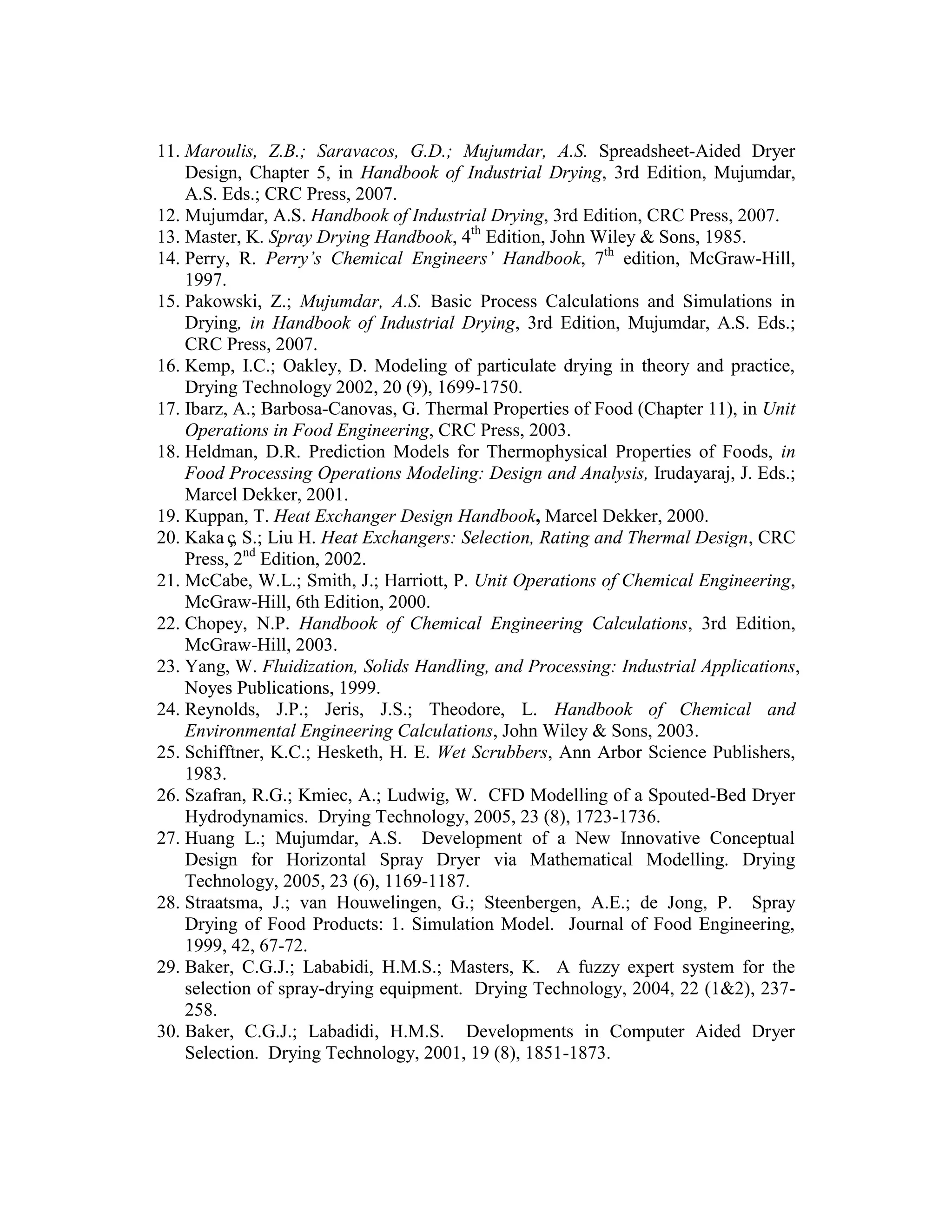 Software for design and analysis of drying systems | PDF