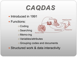 Software for Qualitative and Quantitative Data Analysis | PPTX