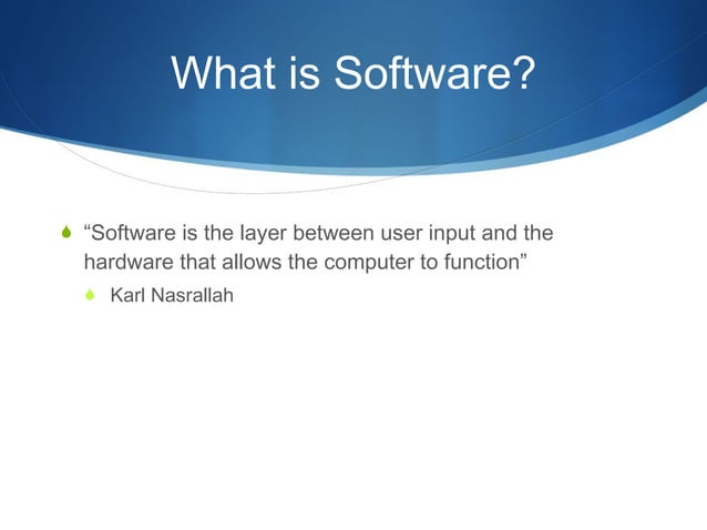 Software (fundamentals) | PPT