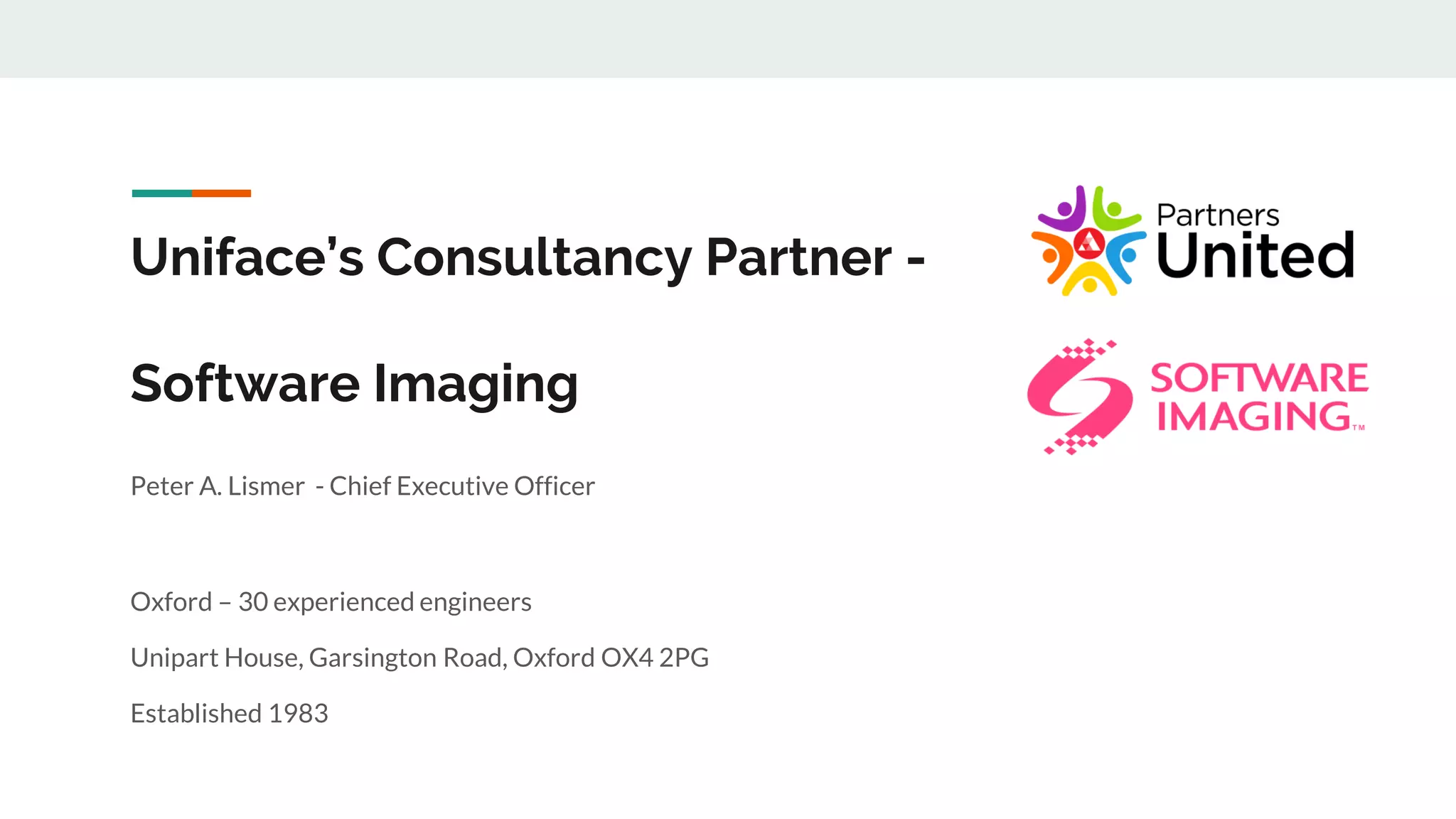 Software imaging by Peter Lismer CEO | PPT