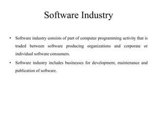 Software Industry | PPTX