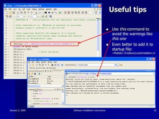 Matlab Krit Installation Instructions (2009) | PPT