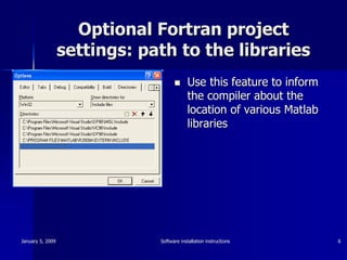 Matlab Krit Installation Instructions (2009) | PPT