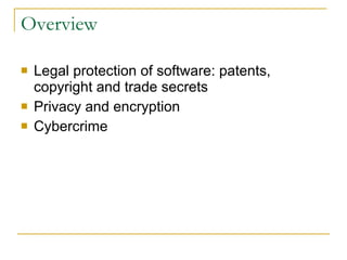 Software Legal Issues | PPT