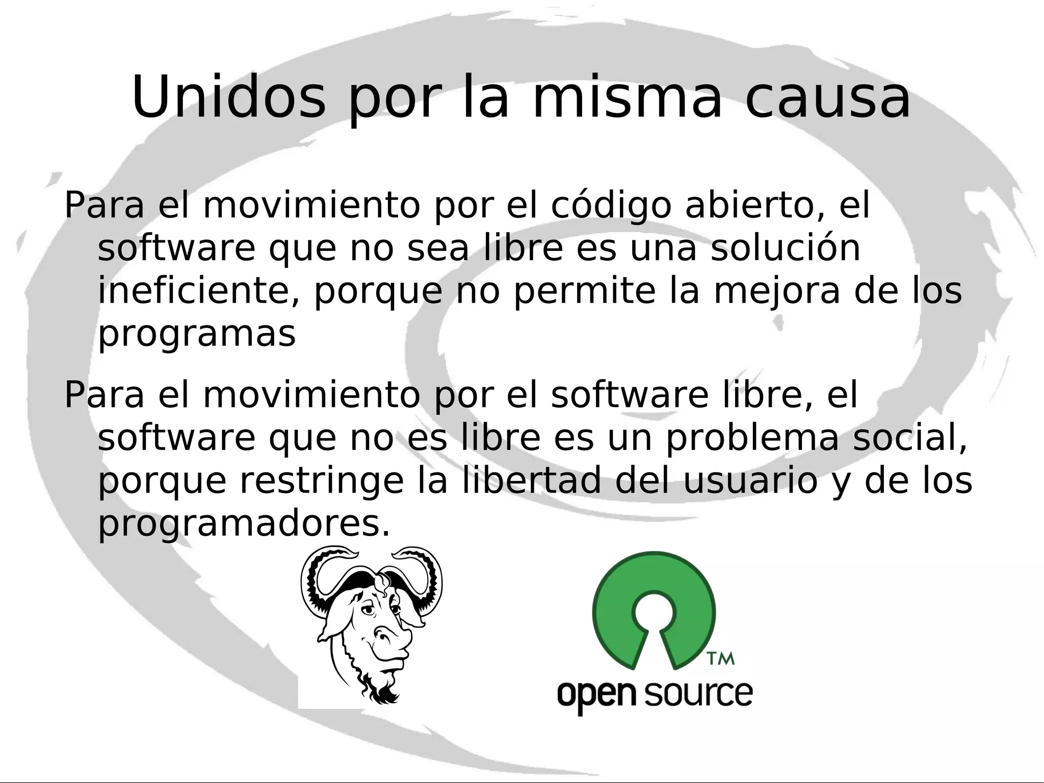 Software libre frente a software de código abierto | ODP
