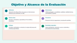 Evaluación y Uso de Software Libre para la Inclusión Educativa en ...